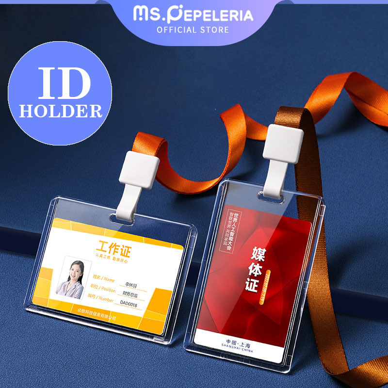 Jual Holder Id Card Acrylic Id Card 2 sisi Tempat Kartu Id Card Member ...
