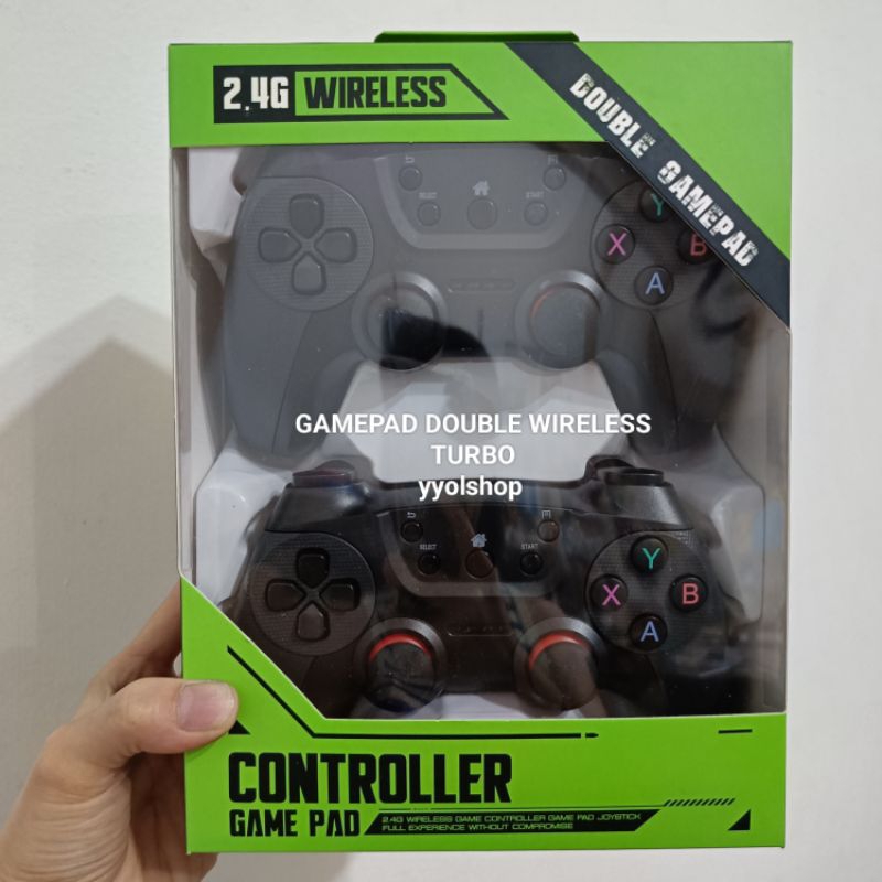 Jual GAMEPAD DOUBLE WIRELESS TURBO FOR PC / WINDOWS / ANDROID | Shopee ...
