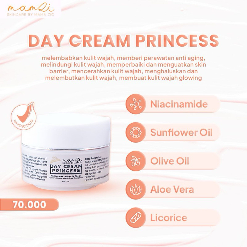 Jual DAY CREAM PRINCESS BY MAMZI | Shopee Indonesia