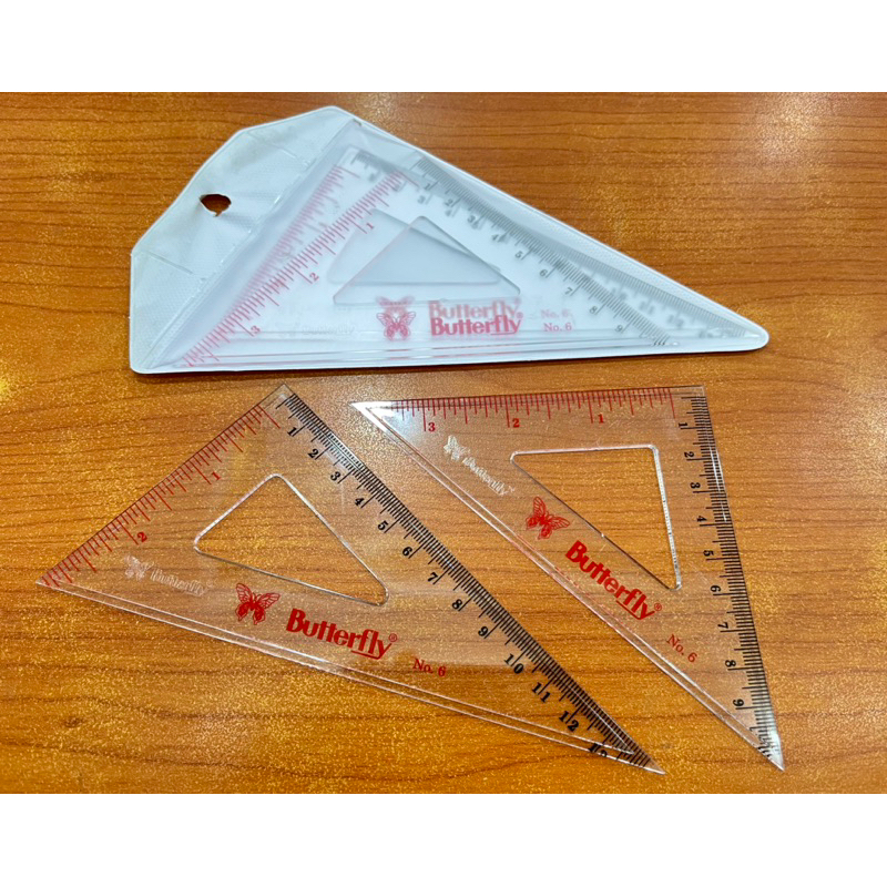 Jual Penggaris Segitiga No 6 - Butterfly (isi 2pcs) | Shopee Indonesia