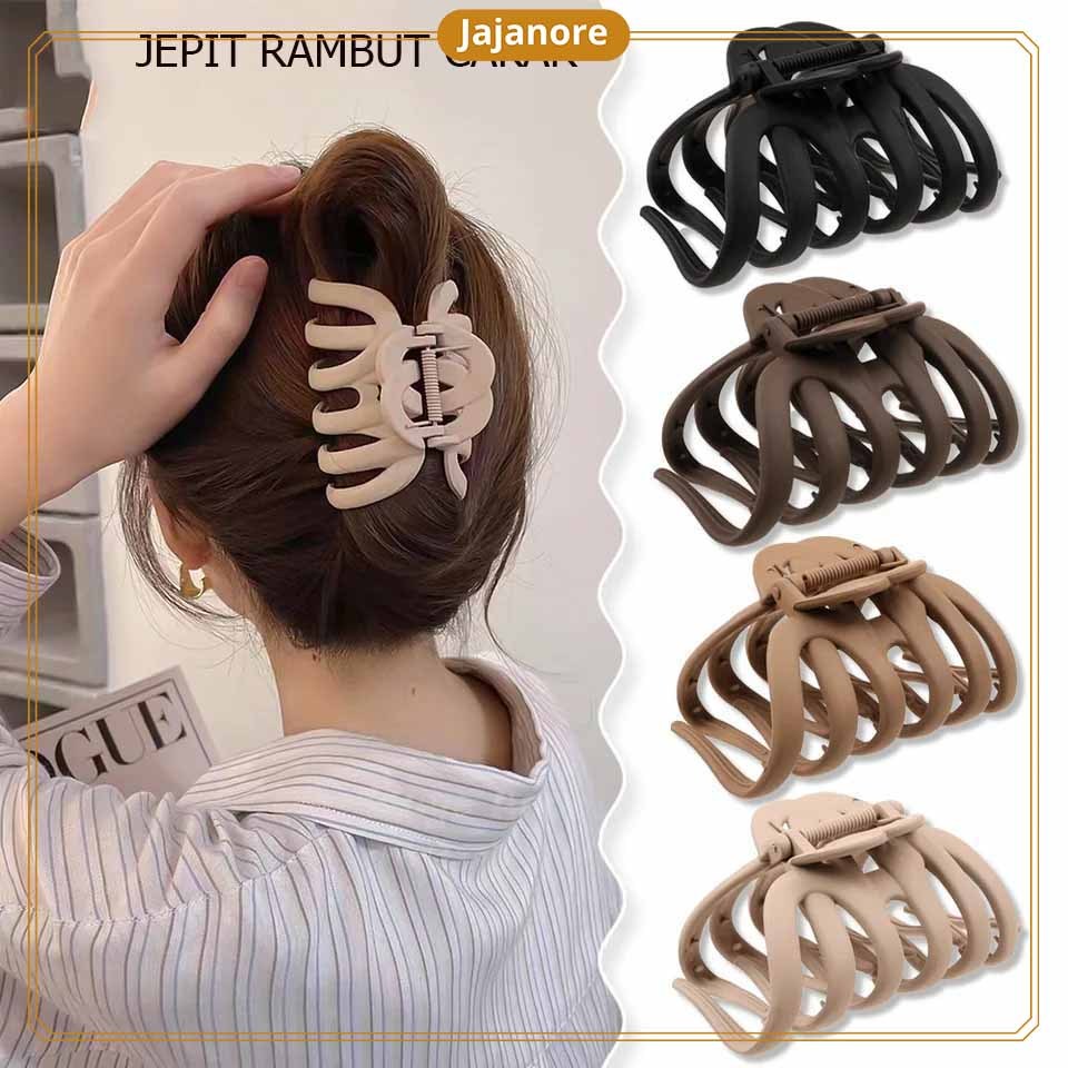 Jual JR - 8CM - JEPIT RAMBUT CAKAR KOREA DOFF JUMBO IMPOR / JEPIT ...