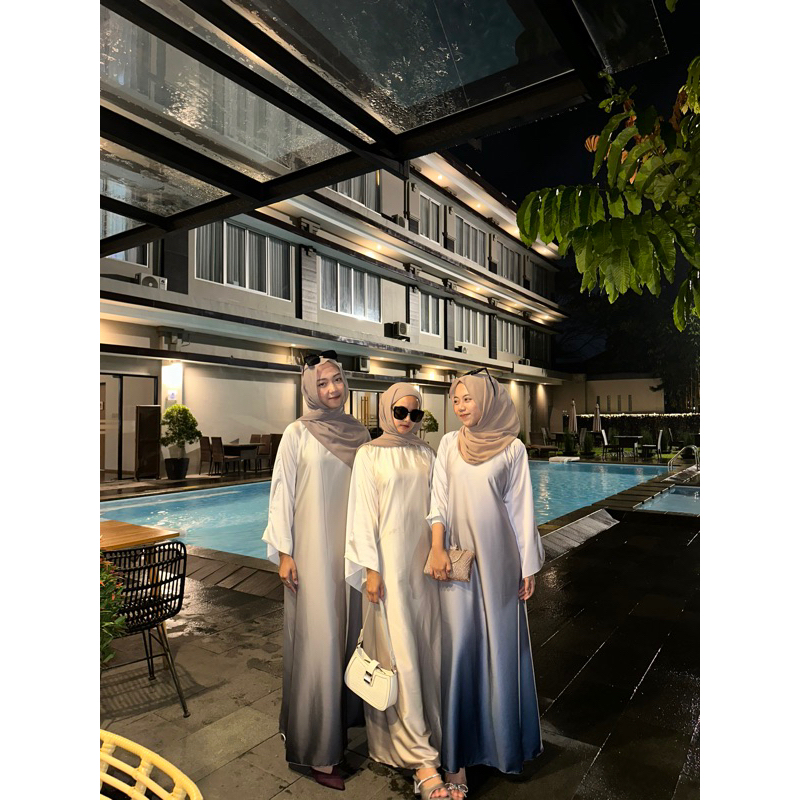 Jual RESTOK 20 Maret Chafia dress/ chafia abaya/chafia gradasi/dress ...