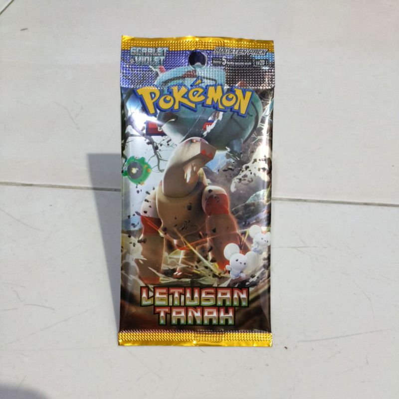 Jual Booster kartu Pokemon TCG Indonesia seri Letusan Tanah | Shopee ...