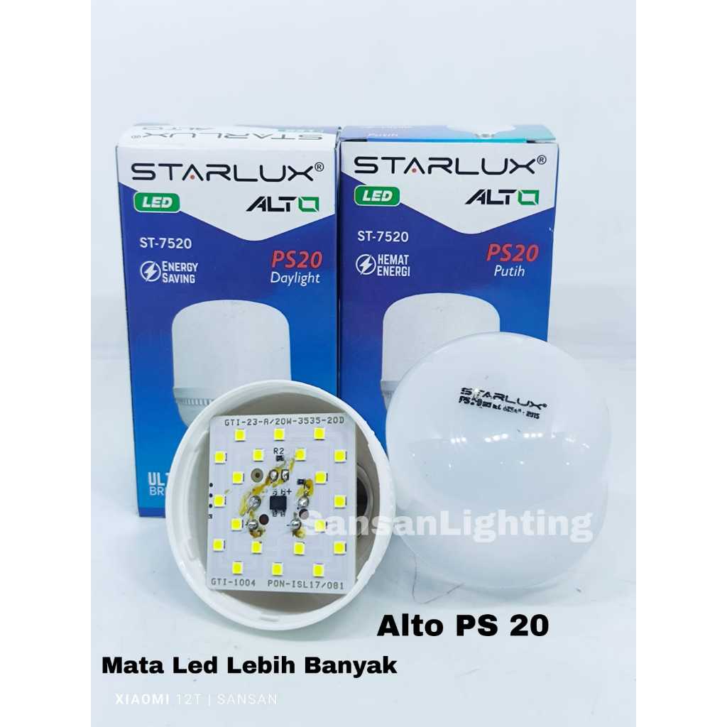 Jual LAMPU LED TABUNG 20 ALTO STARLUX PUTIH SUPER TERANG HARGA MURAH ...
