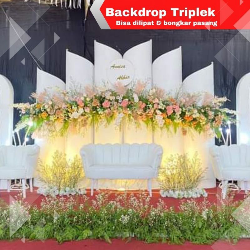 Jual photo booth wedding.backdrop dekorasi lipat bahan triplek mudah ...