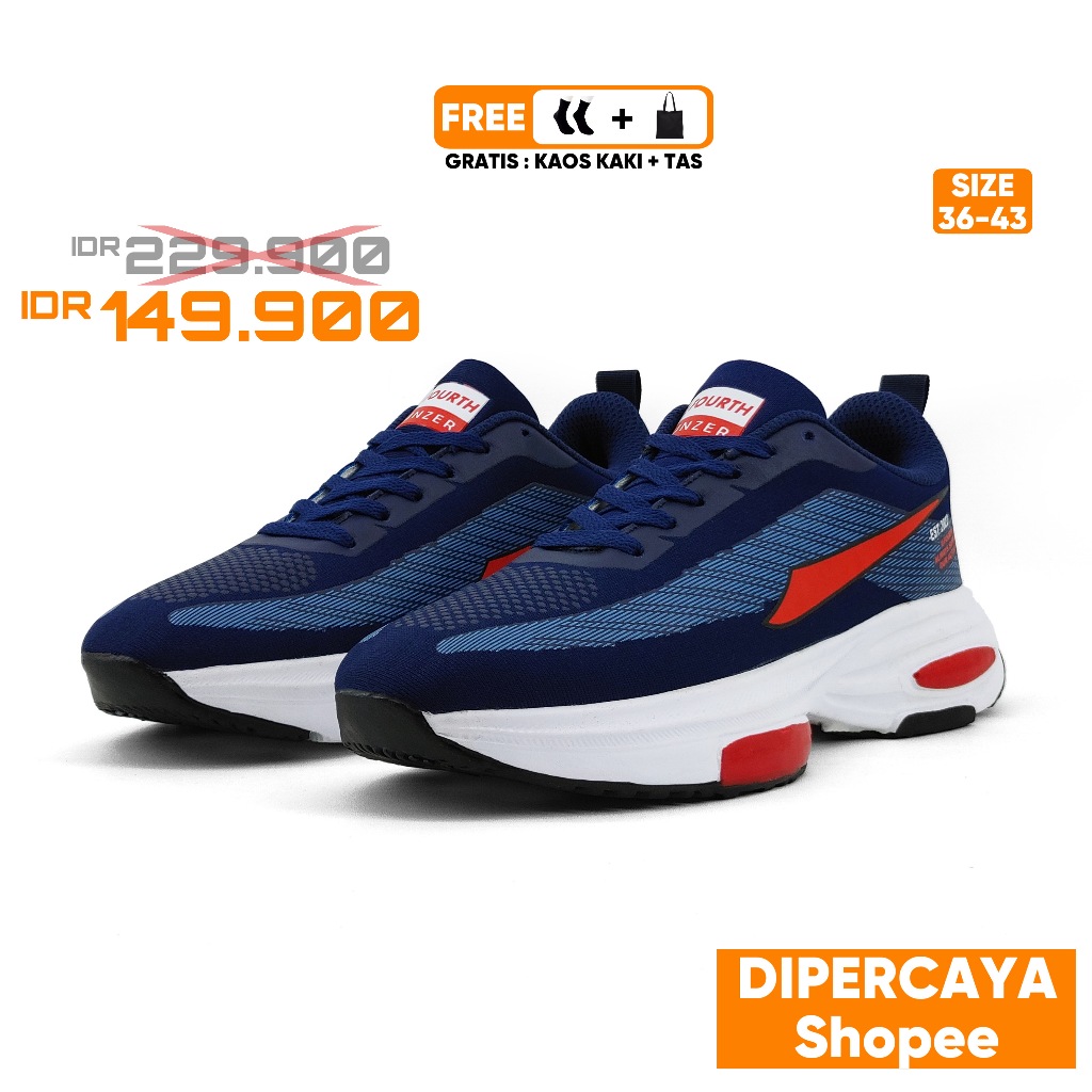 Jual SEPATU OLAHRAGA PRIA DAN WANITA X-FOURTH RUNZER SEPATU LARI SENAM ...