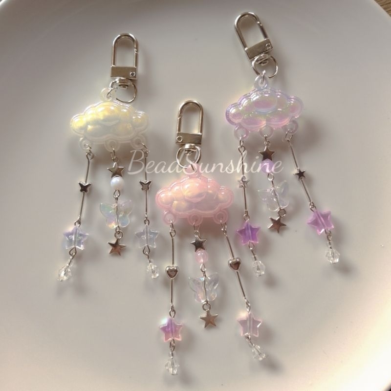 Jual Shining Cloud Keychain/Luxury Keychain/Manik Manik Premium ...