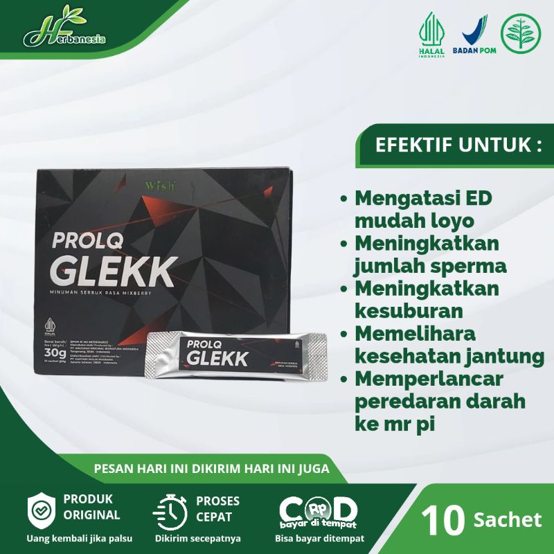 Jual Prolq Glekk By Dr. Boyke Minuman Stamina Rasa Mixberry - 10 Sachet ...