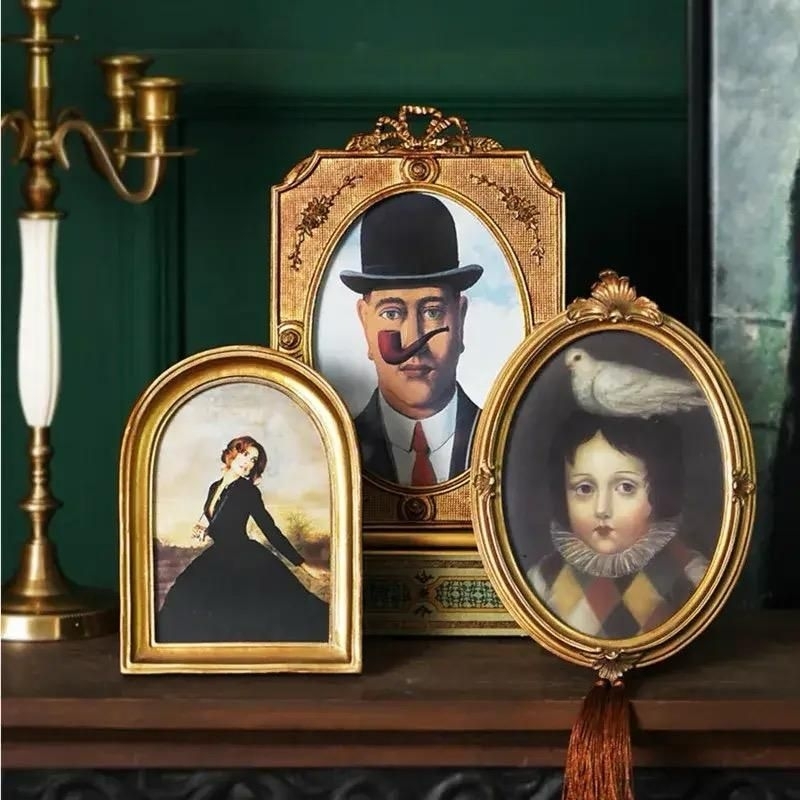 Jual Frame Foto Vintage Set Isi 3 dengan Tassel Bingkai Foto Antik ...