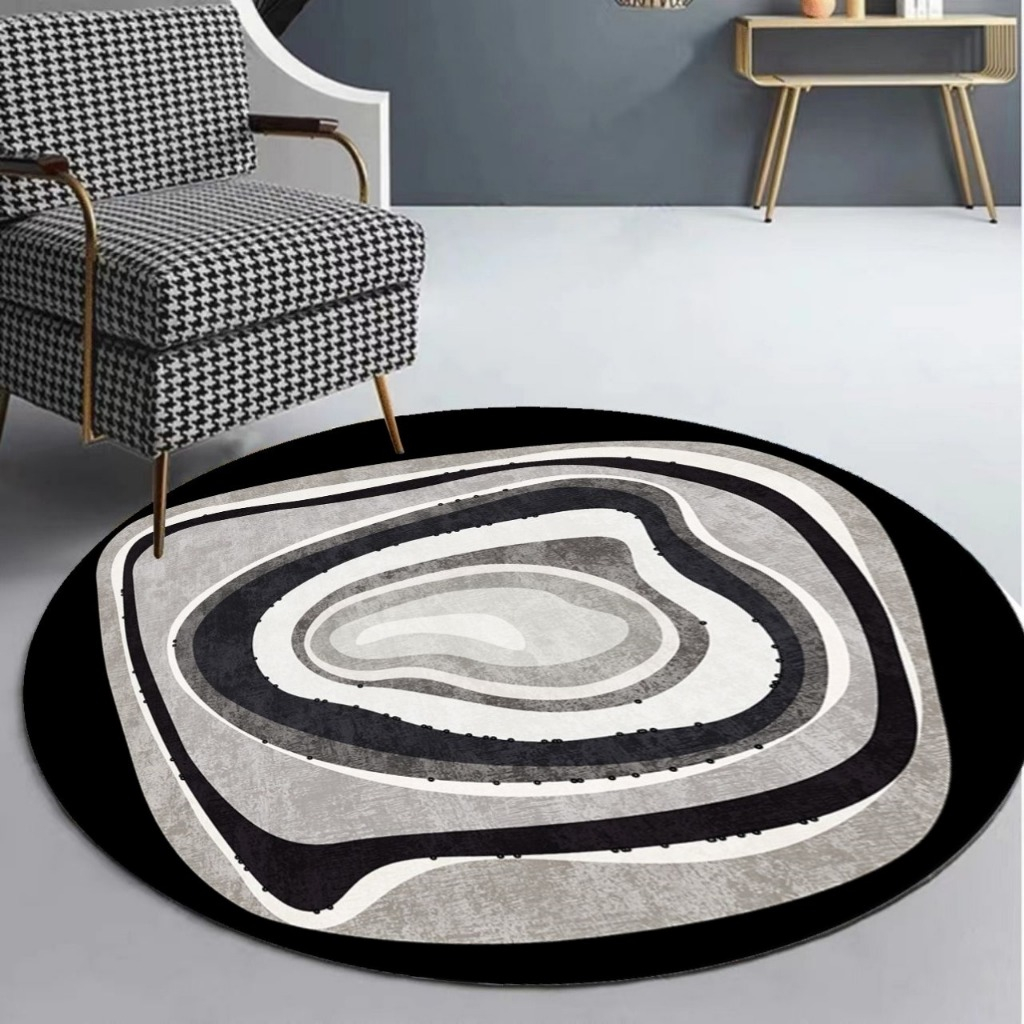 Jual UM020 Karpet Bulat Motif Anti Slip Diameter 100Cm/Karpet Bulat ...