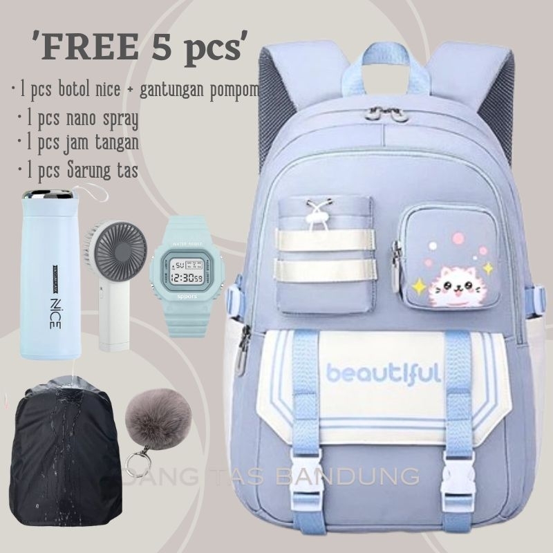 Jual GTB-Tas Ransel Sekolah Anak Banyak Bonus Nya Ransel Backpack Terbaru Fhasion Korea ...