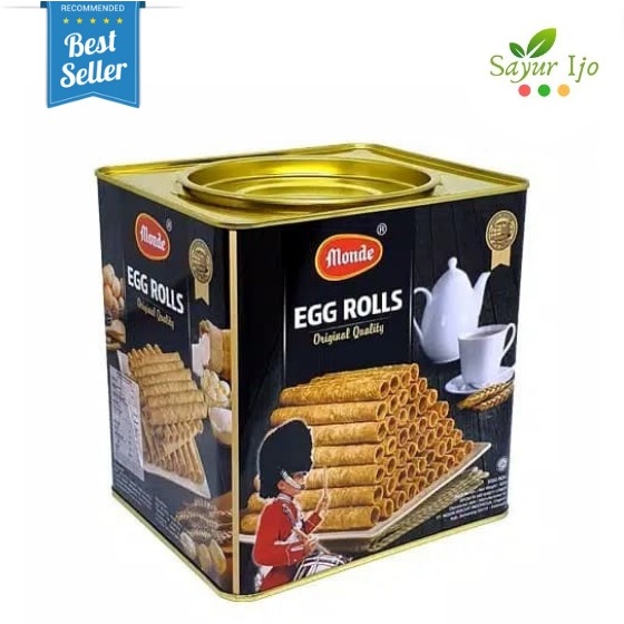 Jual MONDE Serena Egg RollS 600 Gram / Kaleng Biskuit Snack Original ...