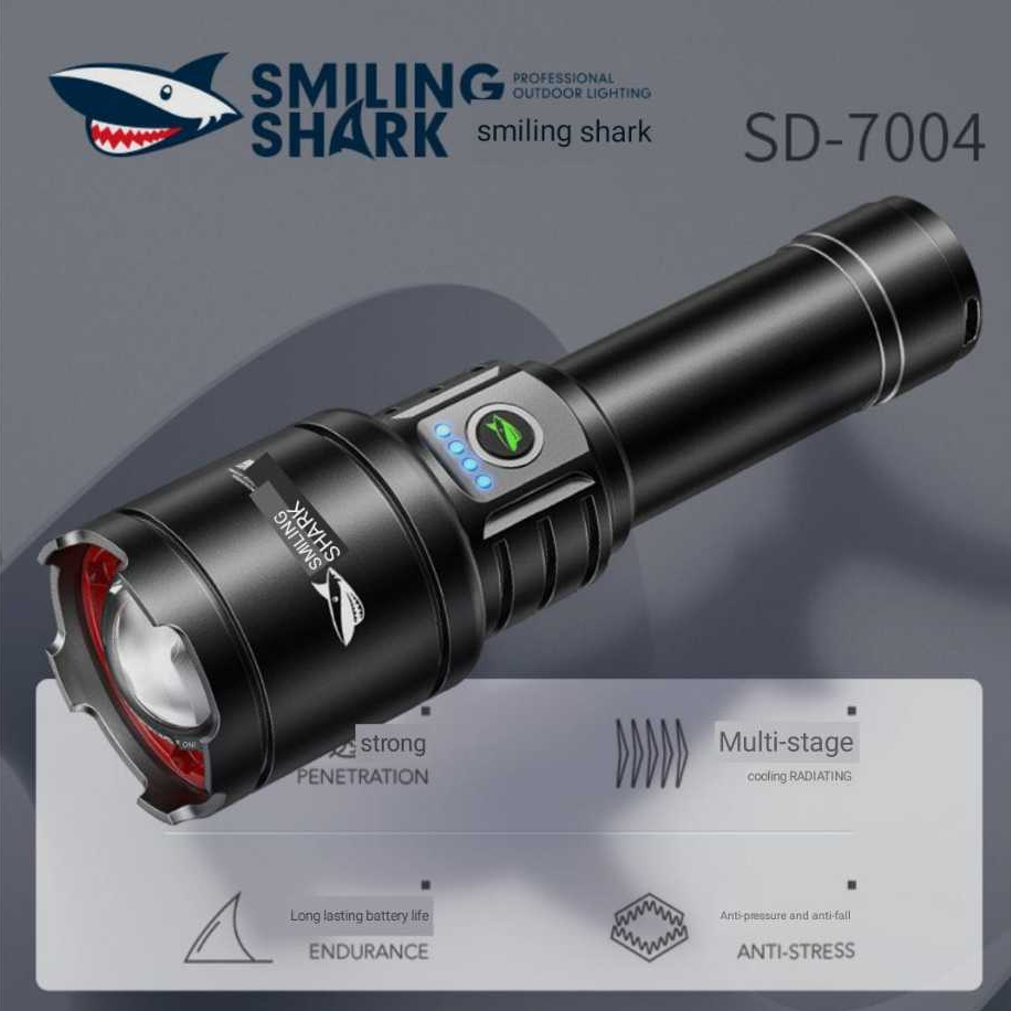 Jual SENTER LED SMILING SHARK SD-7004 M77 60W - CAHAYA SUPER TERANG ...