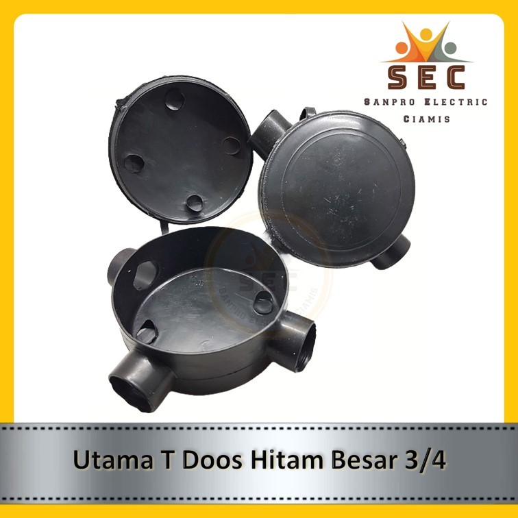 Jual T DUS T DOOS TDOS TDUS BESAR 3/4 HITAM RUMAH SAMBUNGAN KABEL JUMBO ...