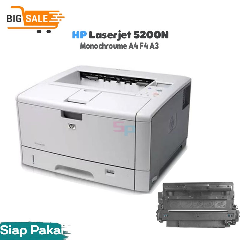 Jual Printer hp laserjet 5200n A3 Hitam putih | Shopee Indonesia