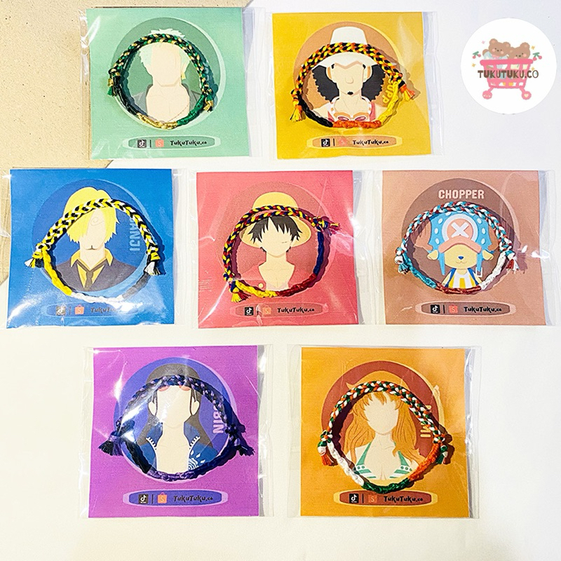 Jual Gelang Benang Tali Anyaman Handmade One Piece | Gelang Anime One ...