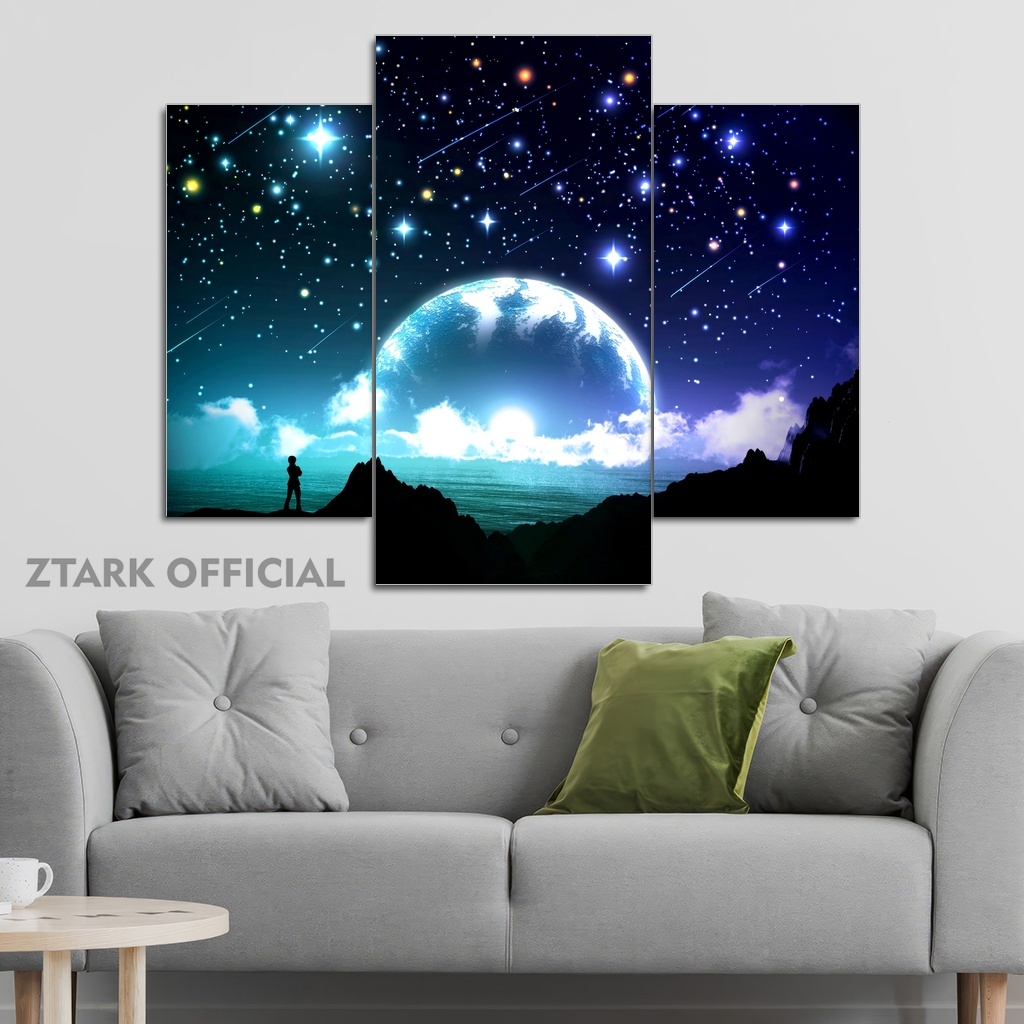 Jual Poster Ruangan Islami Kota Makkah Madinah 50X40 Multi Panel ...