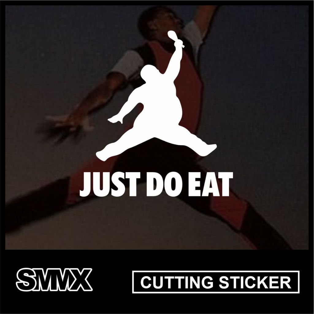 Jual Cutting Sticker Just Do Eat Obesitas | Shopee Indonesia