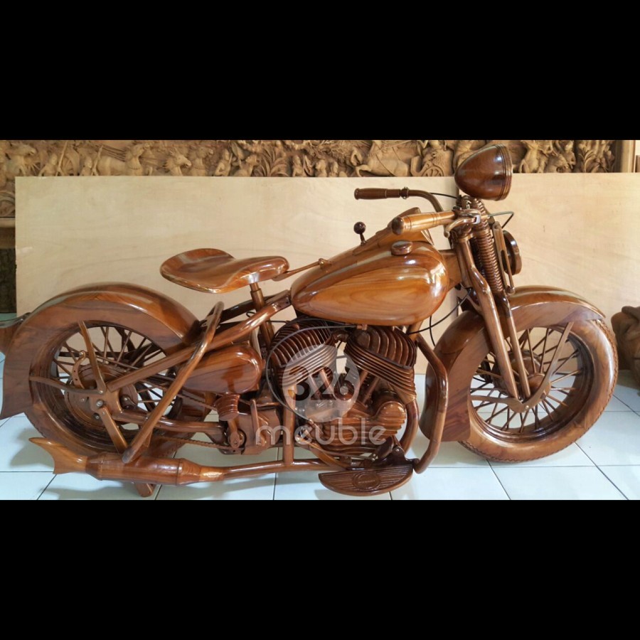 Jual Replika Harley Davidson Kayu Jati - Replika Kayu Jati Motor Harley ...