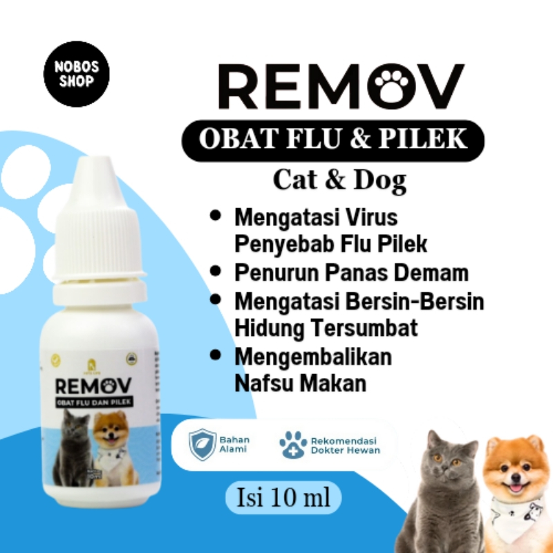 Jual REMOV OBAT FLU - Remov Obat Kucing Anti Virus Flu Pilek Bersin ...