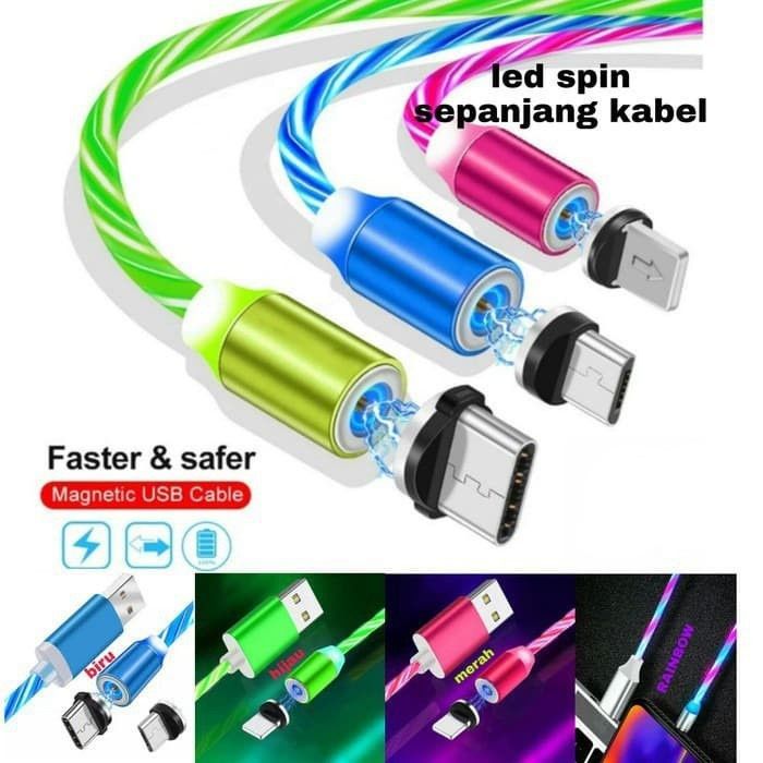 Jual Kabel Data Magnet 3 in1 Oppo Vivo Xiaomi Samsung iPhone dll Micro ...