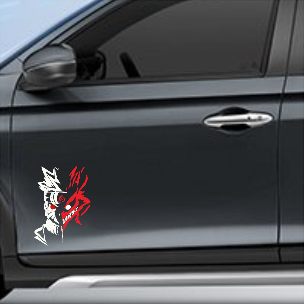 Jual stiker mobil karakter naruto kurama anime cutting sticker pintu ...