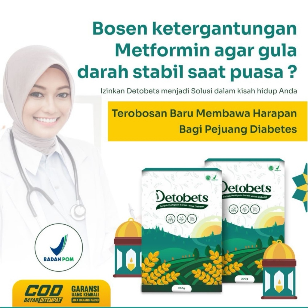 Jual DETOBETS Suplemen Multigrain Untuk menyembuhkan gejala Diabetes ...