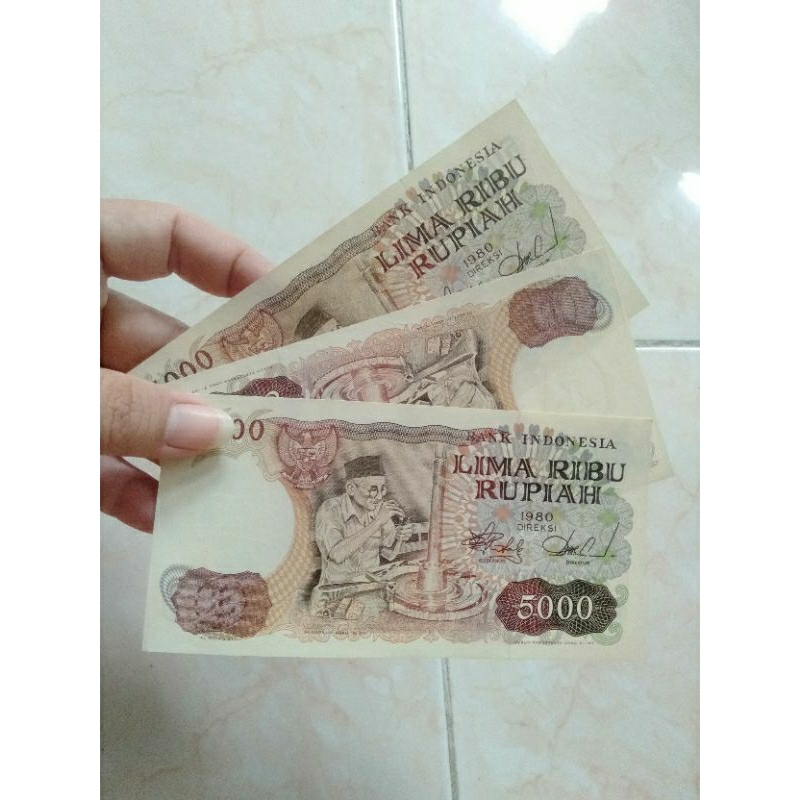Jual Uang Kuno 5000 rupiah atau rp5000 asah intan baru mulus asli ...