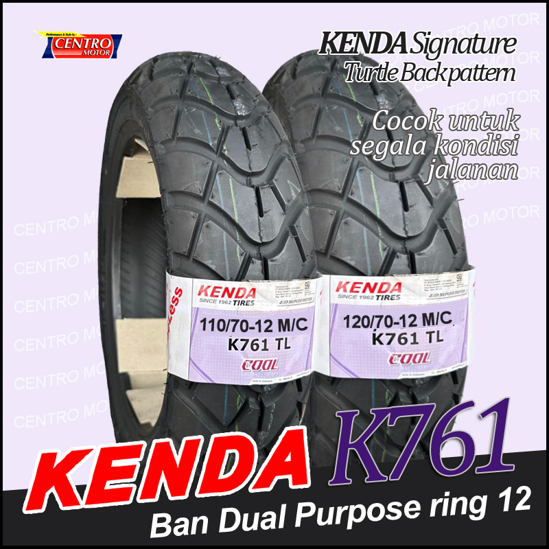 Jual BAN YAMAHA FAZZIO DUAL PURPOSE RING 12. PAKET BAN KENDA K761 110 ...