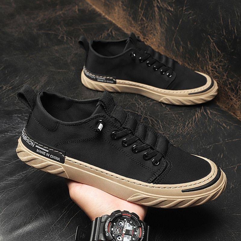 Jual Highland Sepatu Pria Hitam Sneakers Lari Outdoor Sepatu Kasual Cowok Kekinian Fashion ...