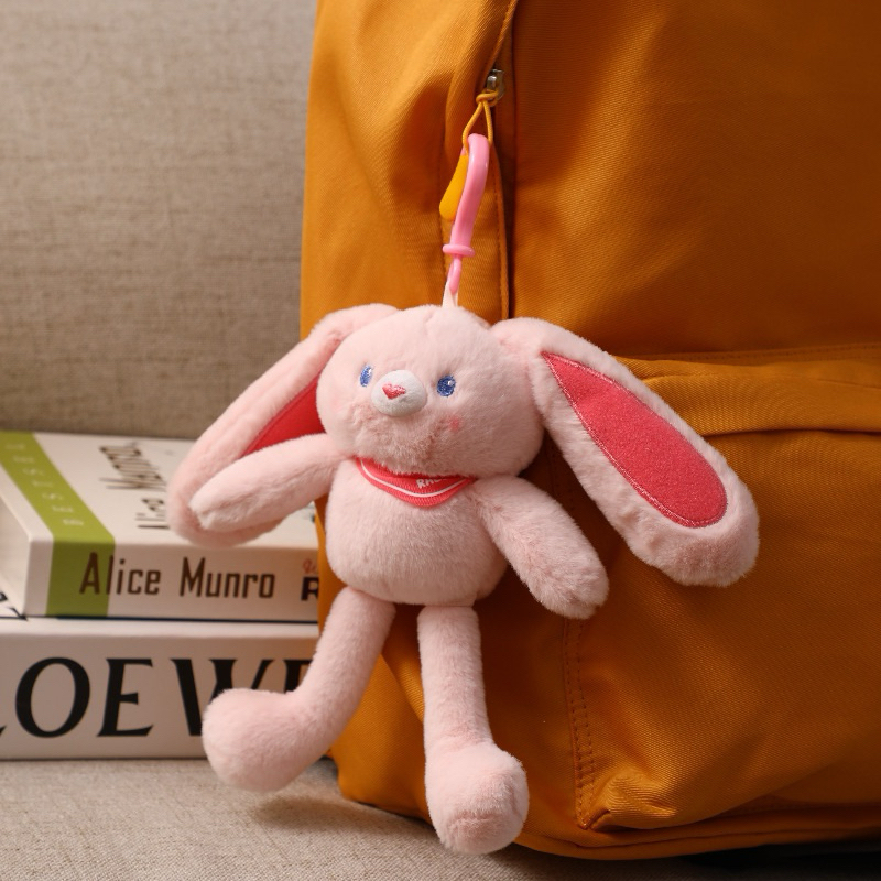 Jual COD Bali Miniso Strawberry Fox Cute Upward-Eared Rabbit Keychain ...