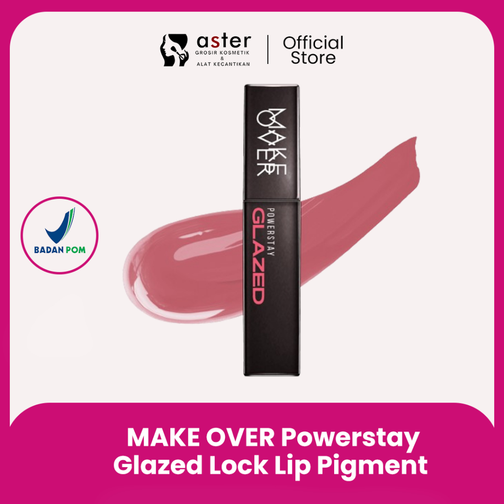 Jual Aster Kosmetik - MAKE OVER Powerstay Glazed Lock Lip Pigment ...