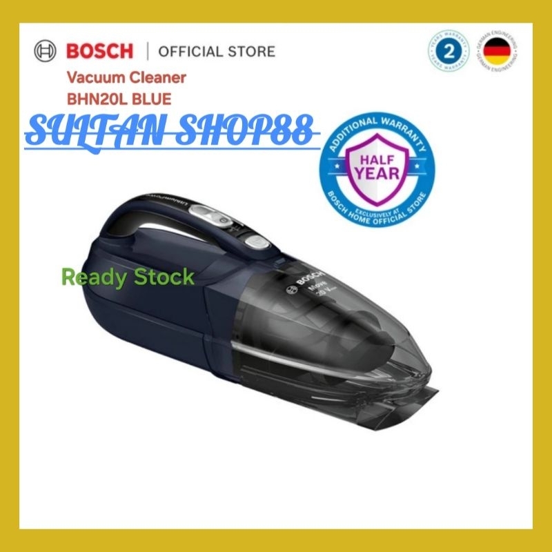 Jual BOSCH VACUUM CLEANER PORTABLE BHN20L BLUE TECHNOLOGY LITHIUM-ION ...
