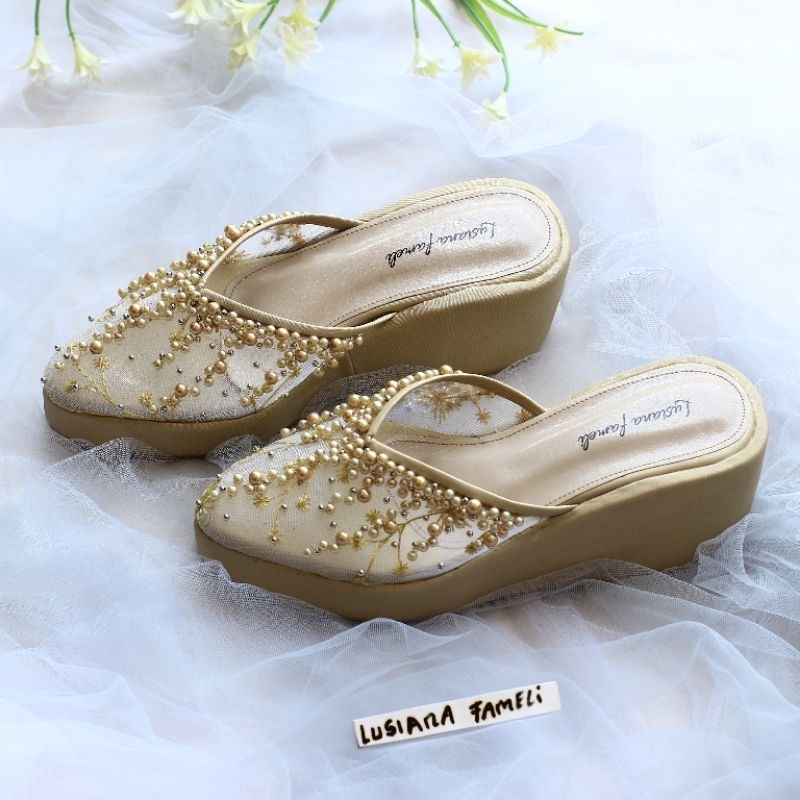 Jual LUSIANA SEODABY| Sendal heels sepatu pesta gratis custom warna ...