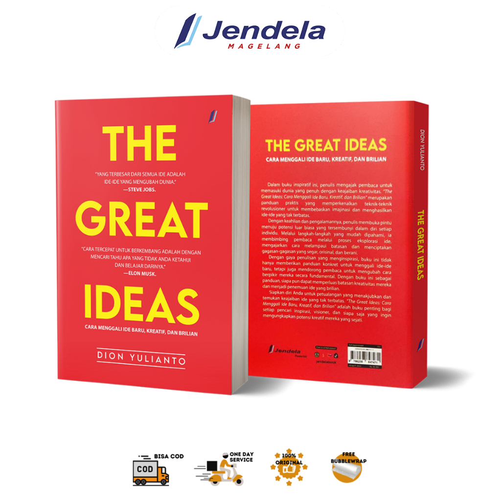 Jual The Great Ideas – Cara Menggali Ide Baru, Kreatif, Dan Brilian ...