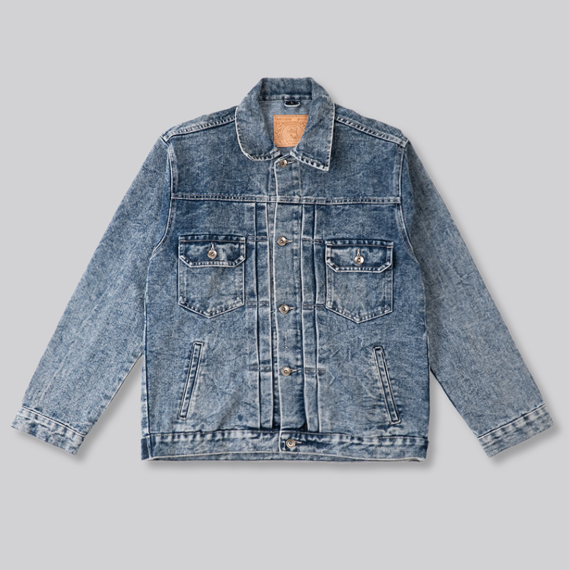 Jual Distin Denim Trucker Jacket Type II | Jaket Denim Sand wash pria ...