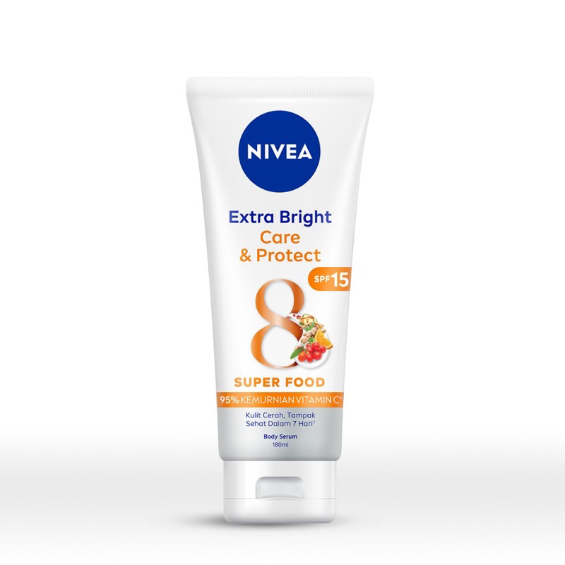 Jual NIVEA Body Serum Extra White Care & Protect 180ml body lotion ...