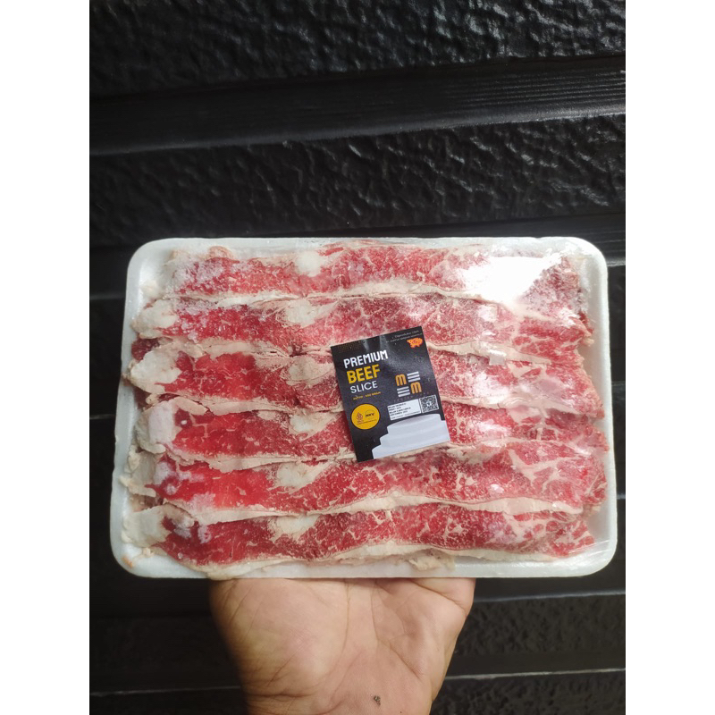Jual Daging Slice Lemak 500gram Grade A (Stiker Hitam) | Beef Slice ...