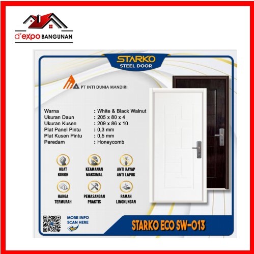 Jual Pintu Baja Starko Eco Series 86x209 | Shopee Indonesia