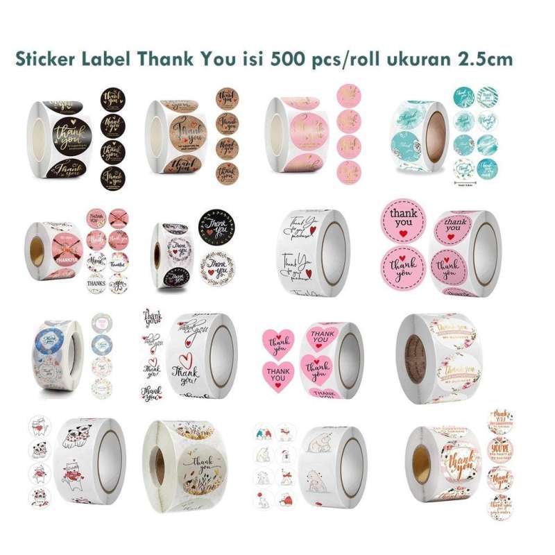 Jual Label Roll Sticker (1 Roll Isi 500 Pcs) Selamat Menikmati Import ...