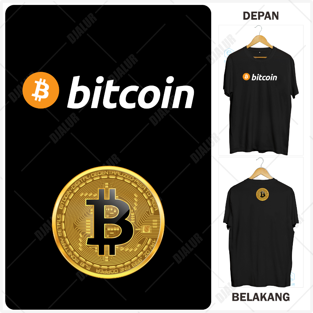 Jual Kaos Distro Bitcoin BTC Crypto Currency Cotton Combed 30s Premium ...