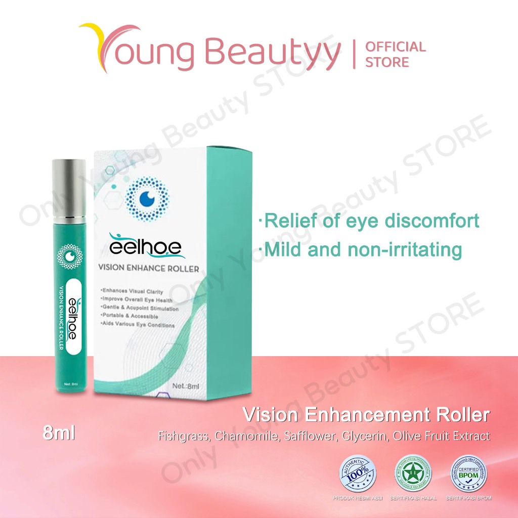 Jual EELHOE Eyesight Vision Enhance Roller Improve Liquid Eyestrain Blurred Vision Relief ...