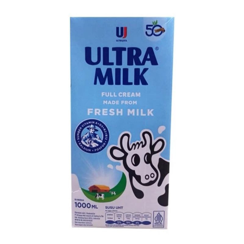 Jual Khusus INSTANT ULTRA MILK 1 Liter FULL CREAM SUSU UHT FRESH MILK ...