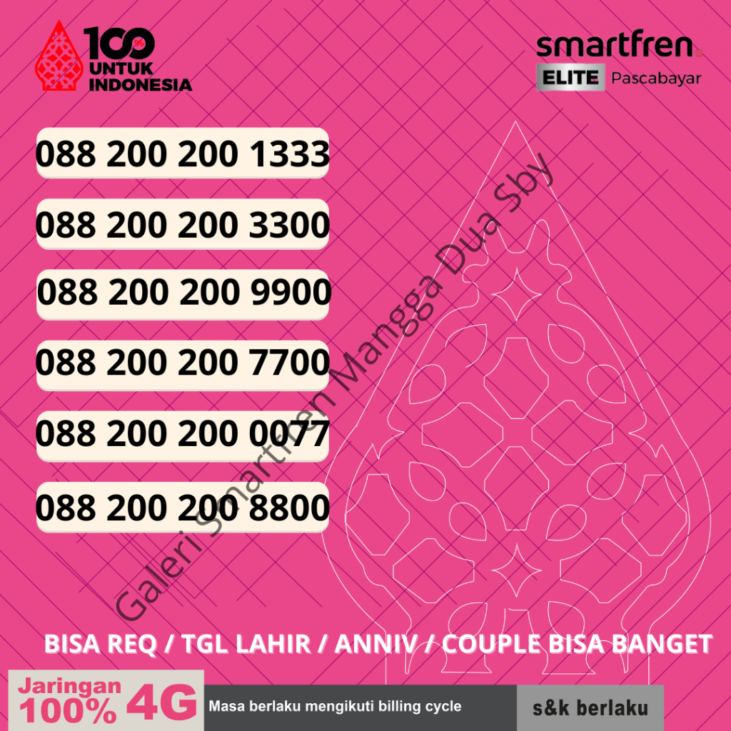 Jual SMARTFREN ESIM & KARTU SMARTFREN BISA REQ NOMOR | NOMOR CANTIK ...