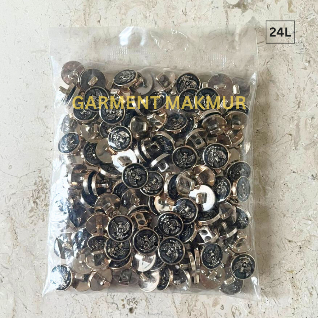 Jual Kancing Jamur Datar Jas EPOXY Motif Garuda 24L 32L | Kancing Jamur ...