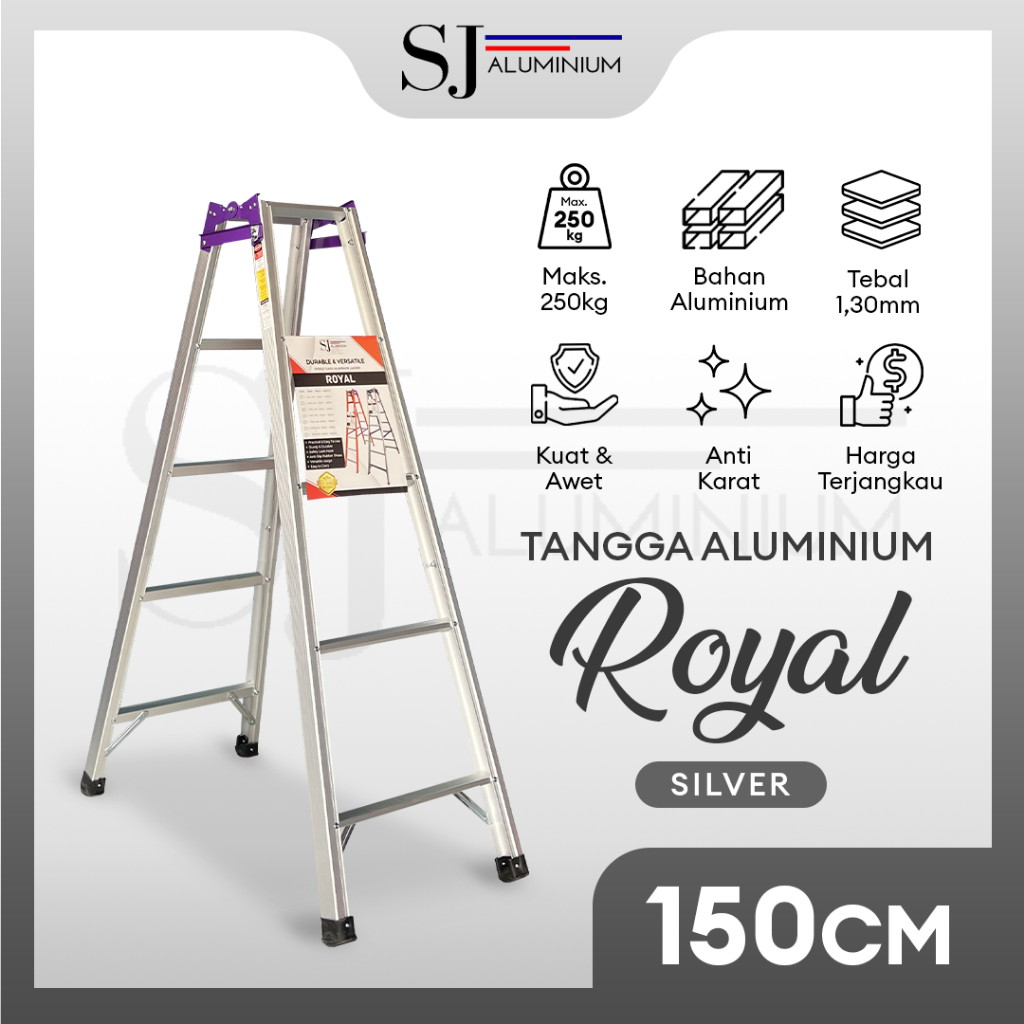 Jual [ROYAL] Tangga Aluminium / Tangga Lipat / Tangga Aluminium Lipat ...