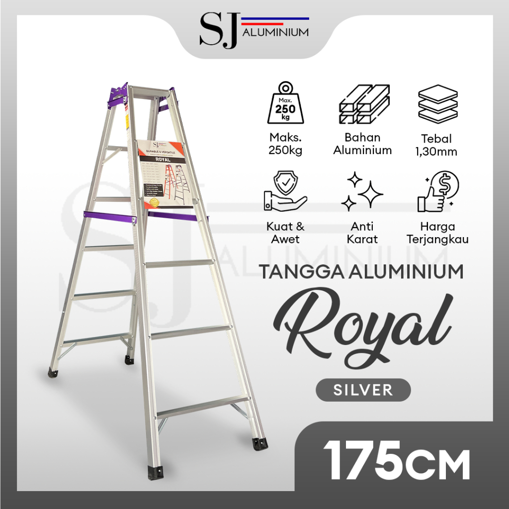 Jual [ROYAL] Tangga Aluminium / Tangga Lipat / Tangga Aluminium Lipat ...