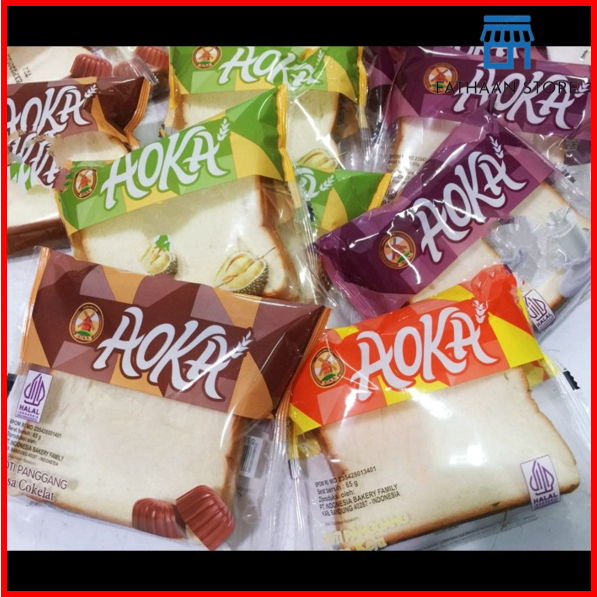 Jual Roti Aoka Roti Panggang All Varian Rasa Lengkap Murah | Shopee ...
