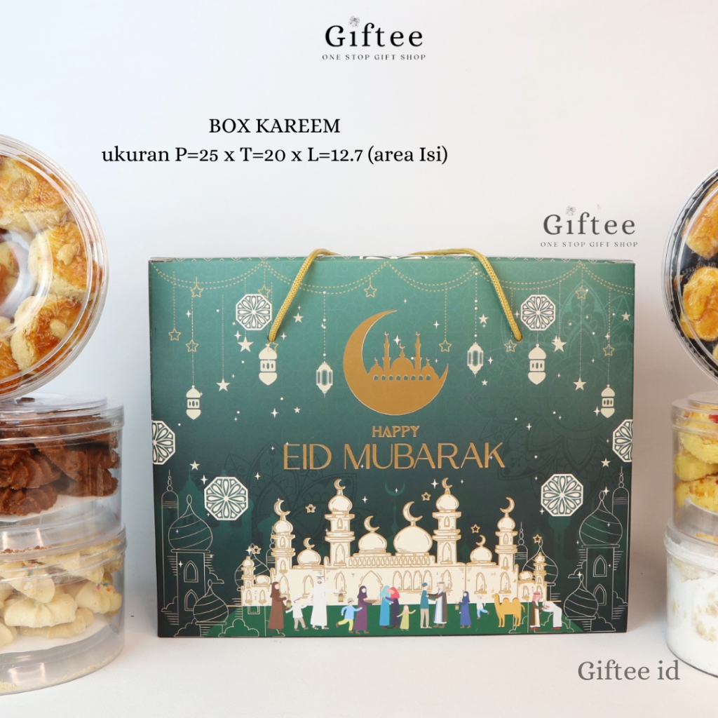 Jual BOX HAMPERS MEWAH GABLE BOX LEBARAN KEMASAN PARCEL SOUVENIR ...