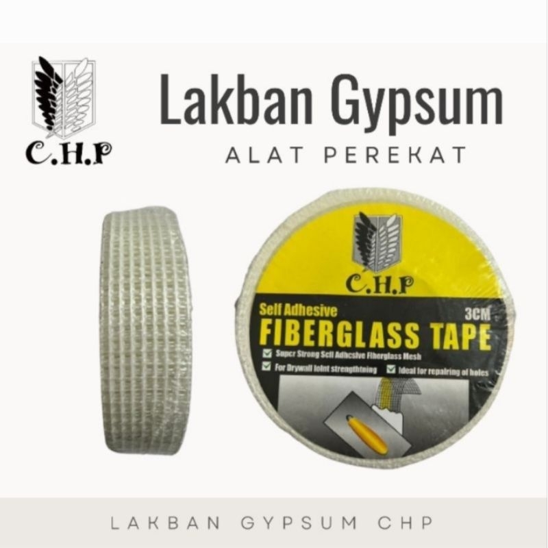 Jual Lakban Perban Solasi Kasa Lem Gypsum Gipsum Plafon Fiberglass Tape ...